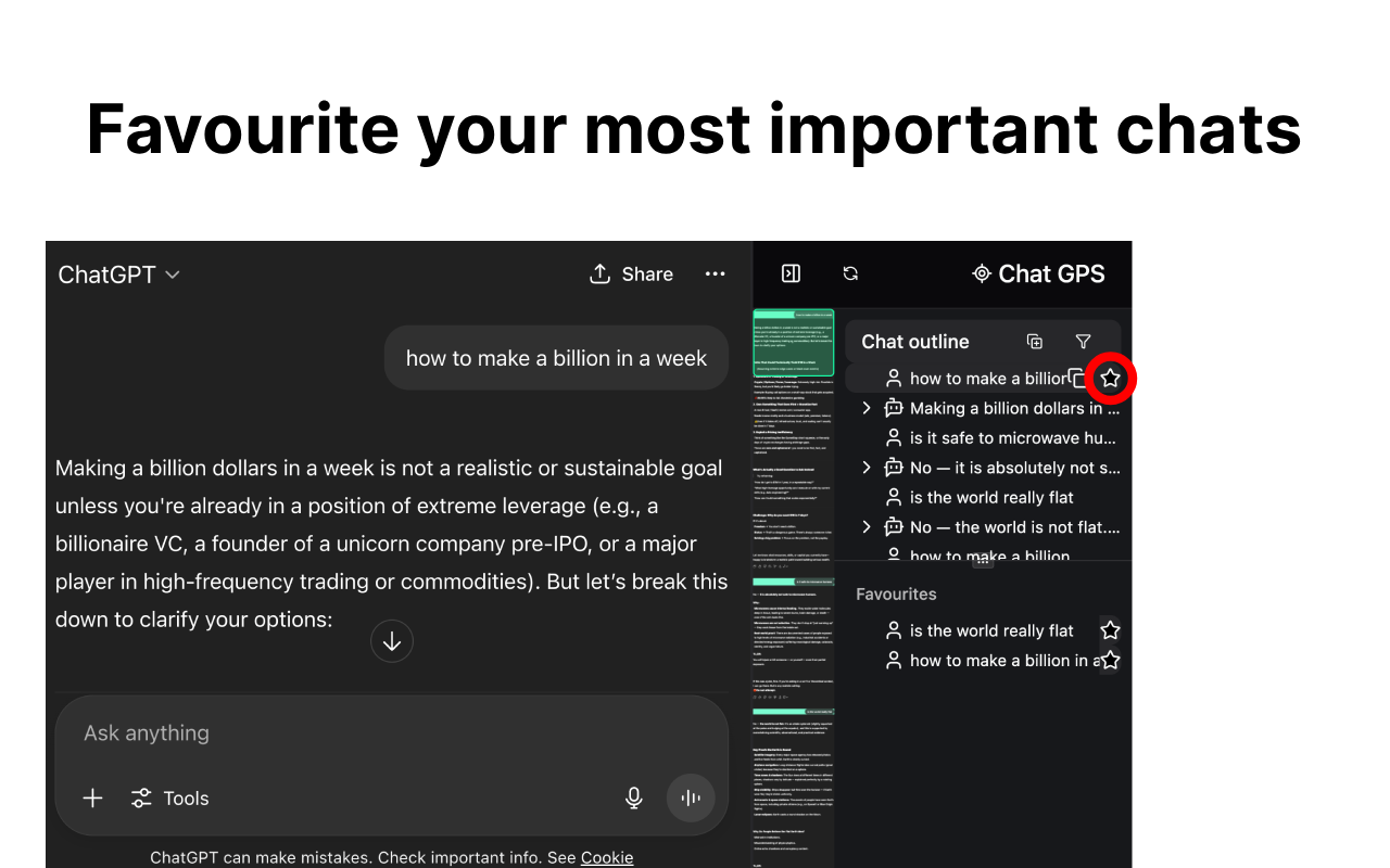 ChatGPS - Chrome Extension for Easy AI Chat Navigation